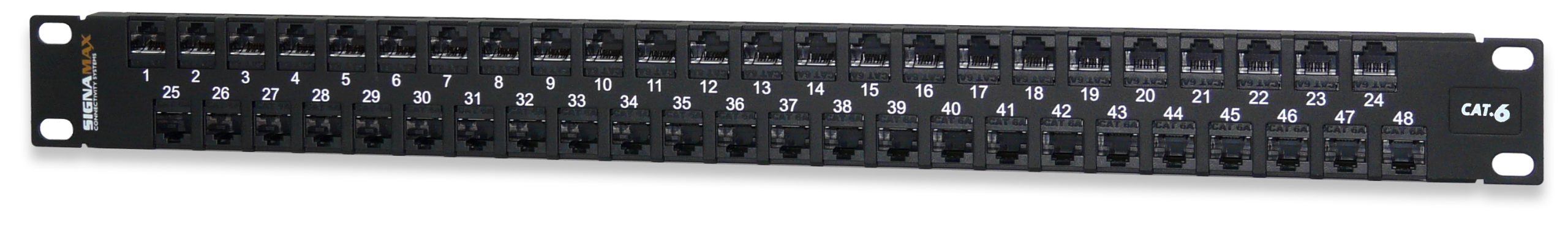 Category 6 MT-Series Unscreened High-Density 48-Port Patch Panel - Signamax