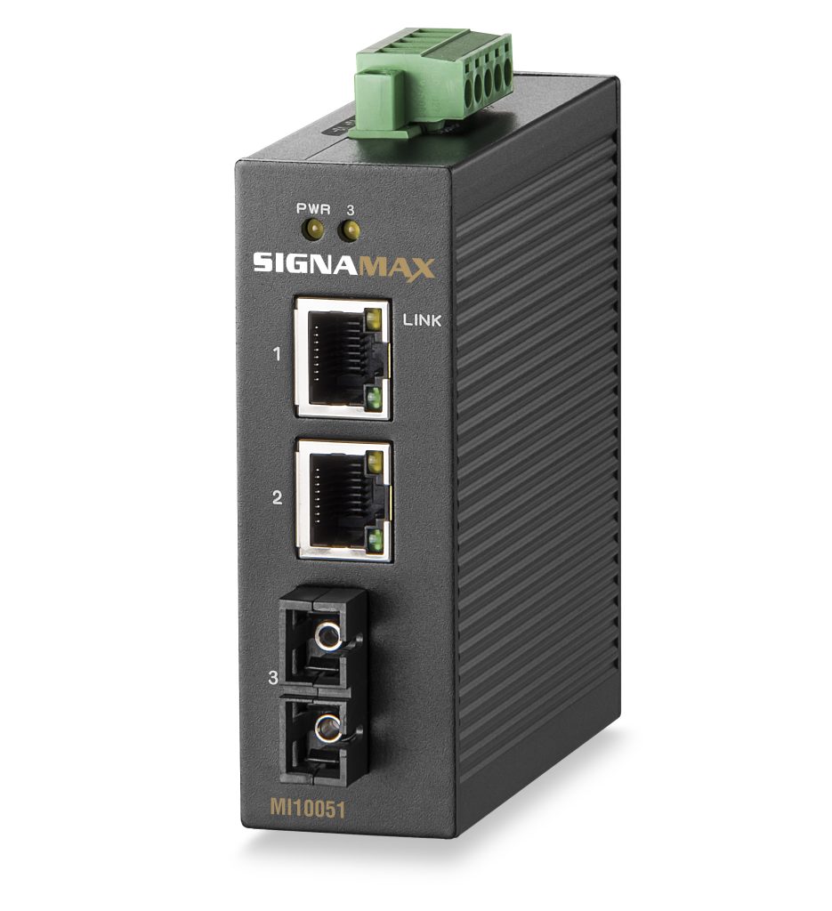 I-1100 10/100TX to Multimode 100FX Industrial Media Converter - Signamax
