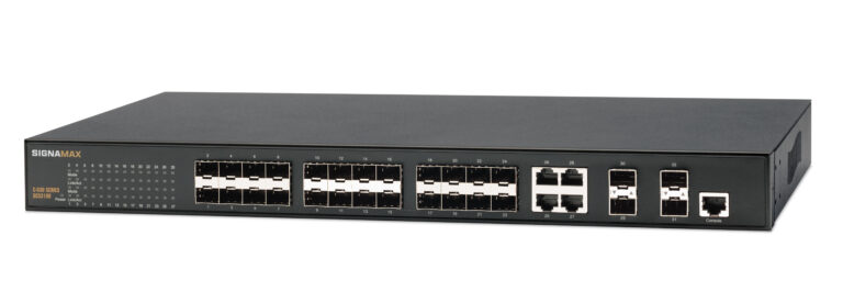 C-530 Series 24 Port SFP Switch with 4 SFP+ 10G Ports - Signamax