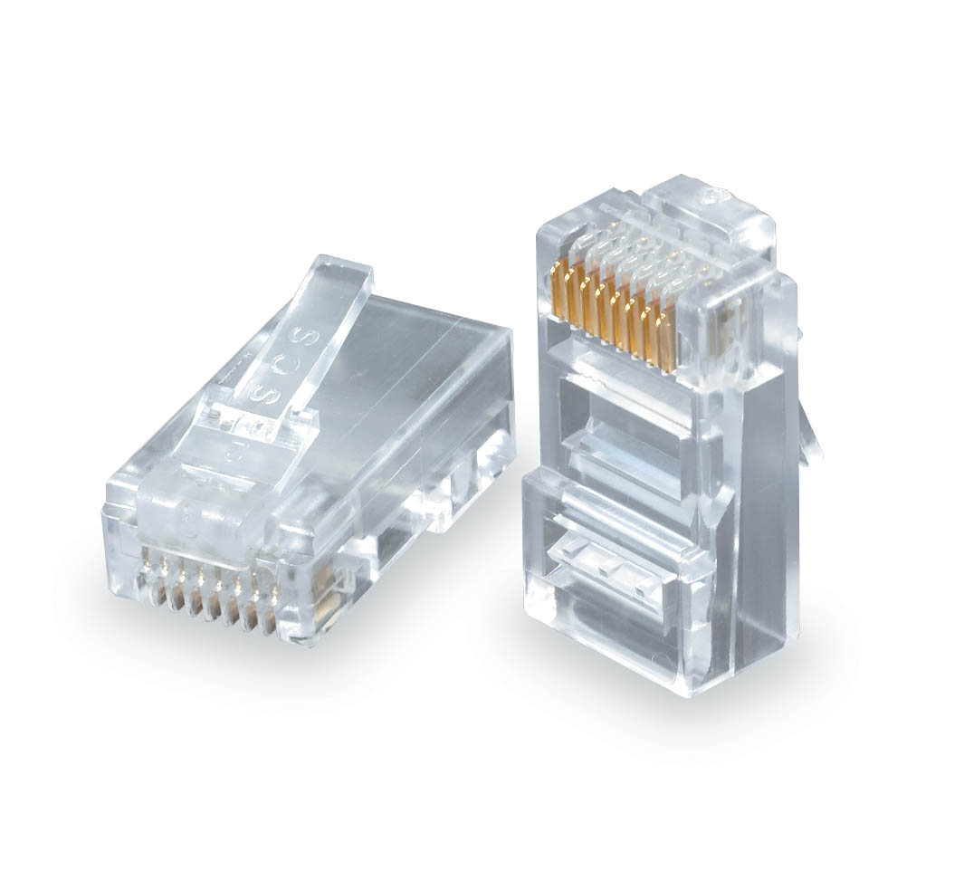 Cat6 RJ45 8P/8C UTP Solid Plug with insert - 100 Pack - Signamax